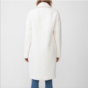 Express | Jackets & Coats | New Express Wool Cocoon Ivory Coat | Poshmark